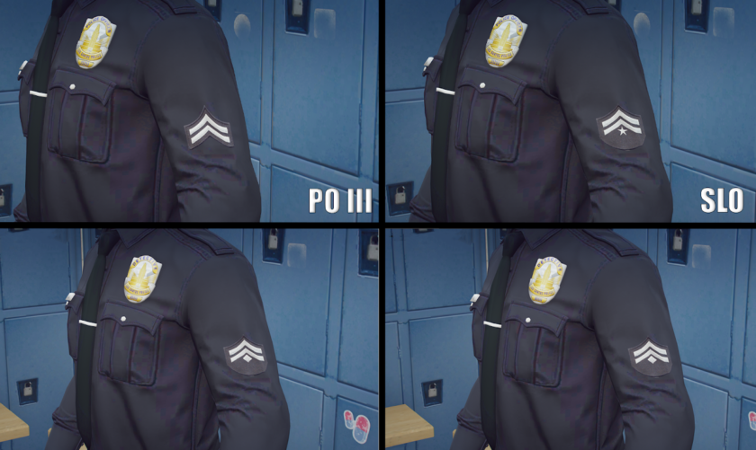 Les grades & fonction - Los Santos Police département